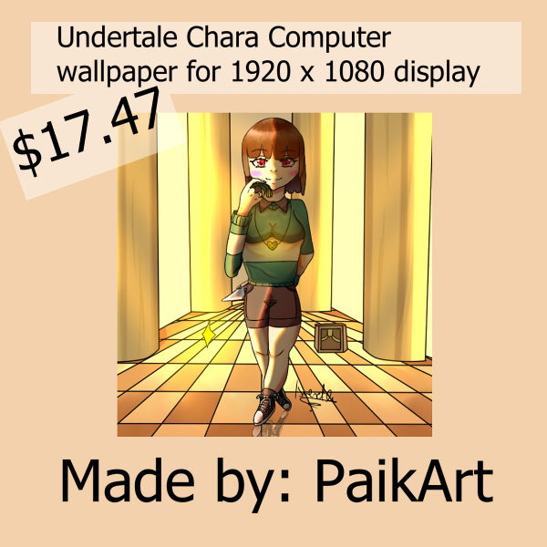 Undertale Chara Computer wallpaper