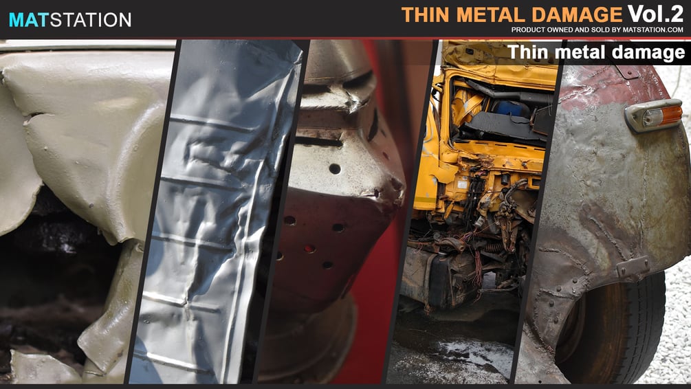 Photo Pack - Thin Metal Damage - Vol.2