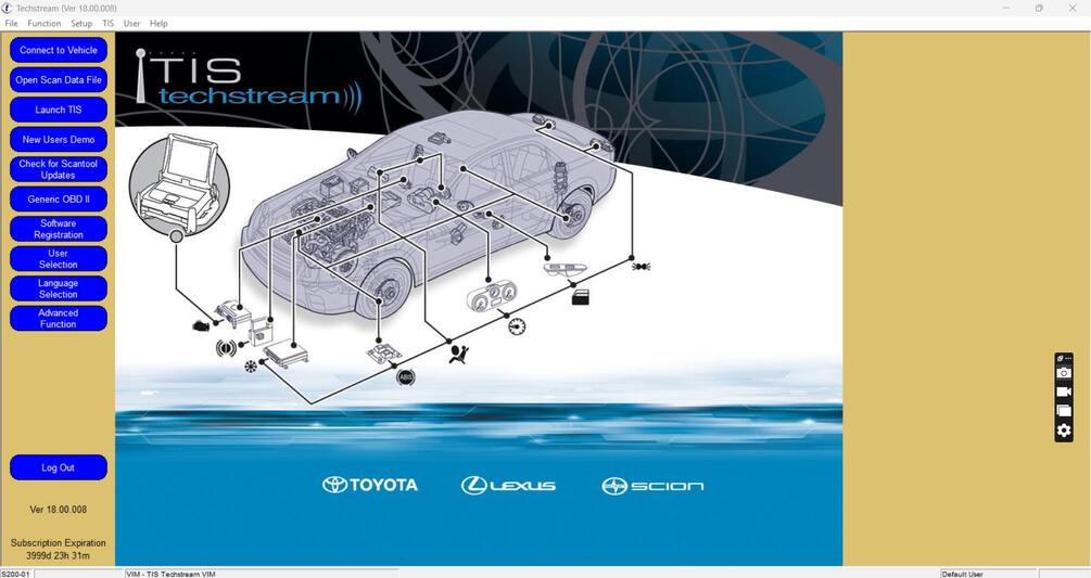 Toyota Techstream v18.00.008 diagnostic software for Toyota, Lexus, and ...