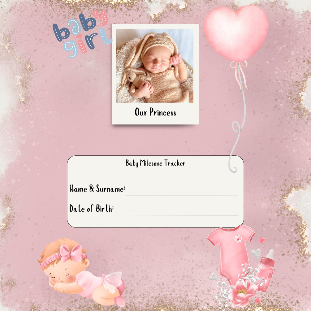 Baby Milestone Tracker - Girl