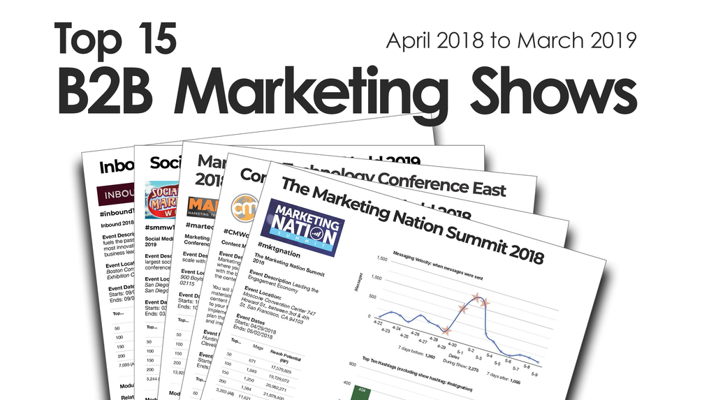 Top 15 B2B Marketing Trade Shows (April 2018 to March 2019)