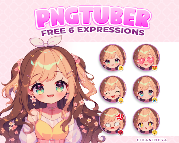 PNG Tuber | Enhance Your Streams with Cute Girl PNG Tuber Assets | Free ...