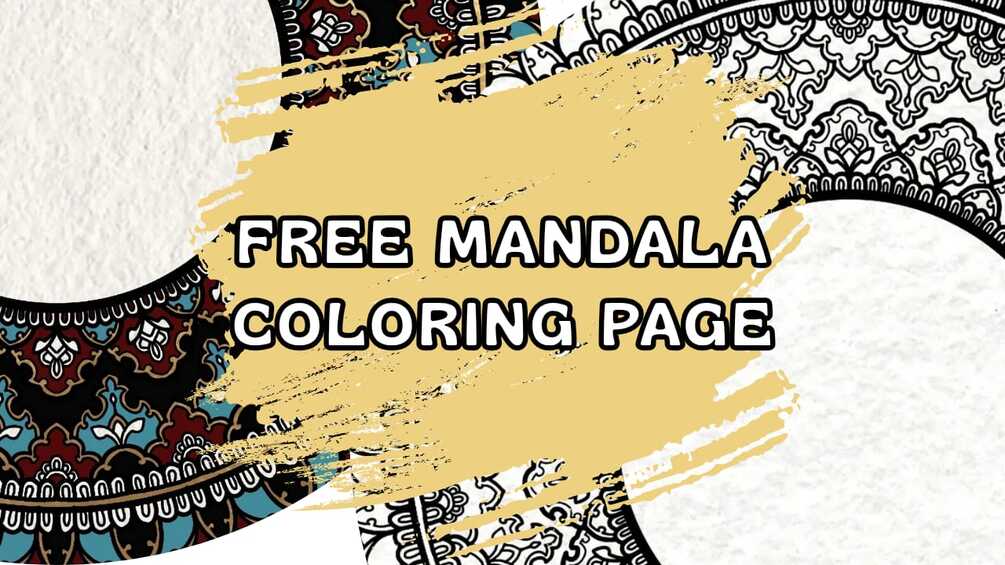 Free Mandala Coloring Page – Printable A3 Size