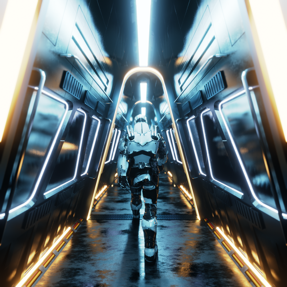 Corridor Loop Animation Blend File