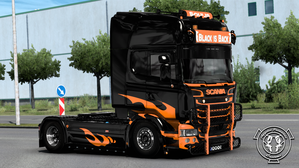 Scania R Black Is Back Skin (RJL)