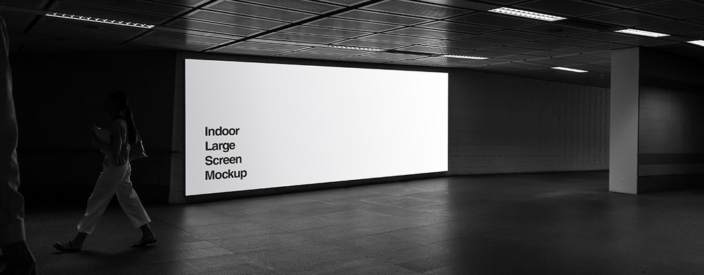 Indoor Large Screen Mockup
