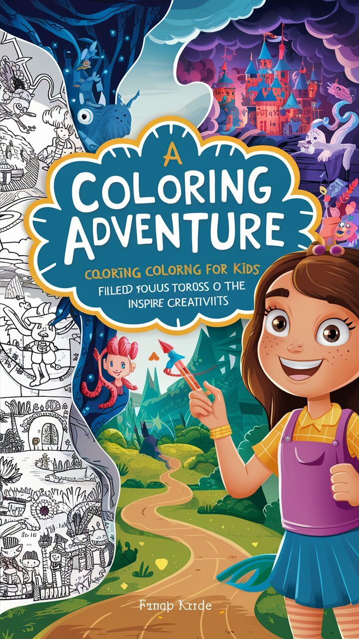 A Coloring Adventure - A unique children's coloring e -book