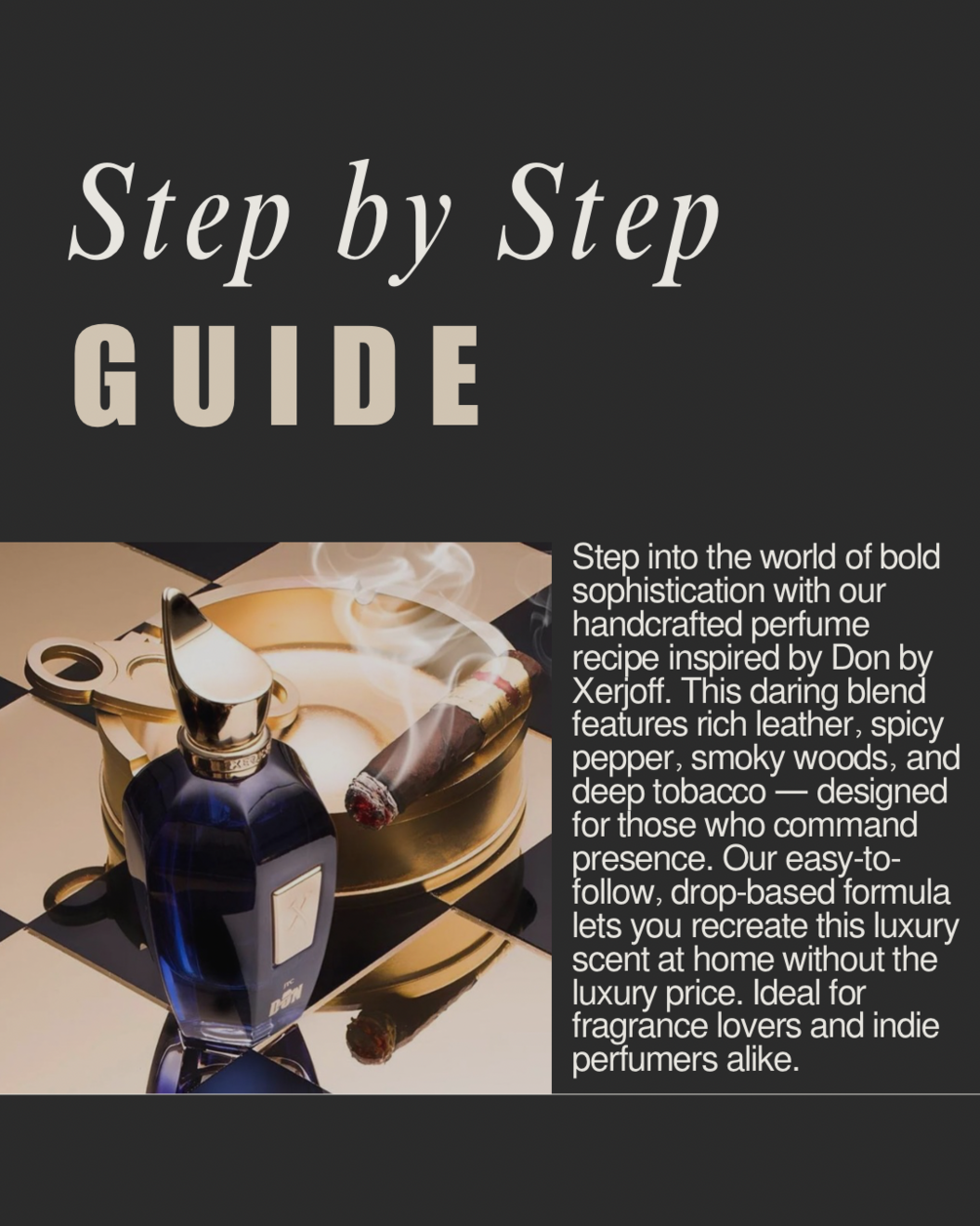 DON Inspired Cologne Recipe | Bold Leather & Tobacco DIY Fragrance ...