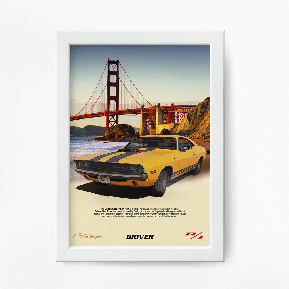 Driver San Francisco - Dodge Challenger A1/A2/A3/A4 Digital Art
