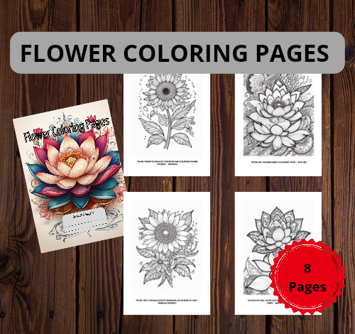 flowers coloring pages, 8, flowers coloring book, beautiful high ...