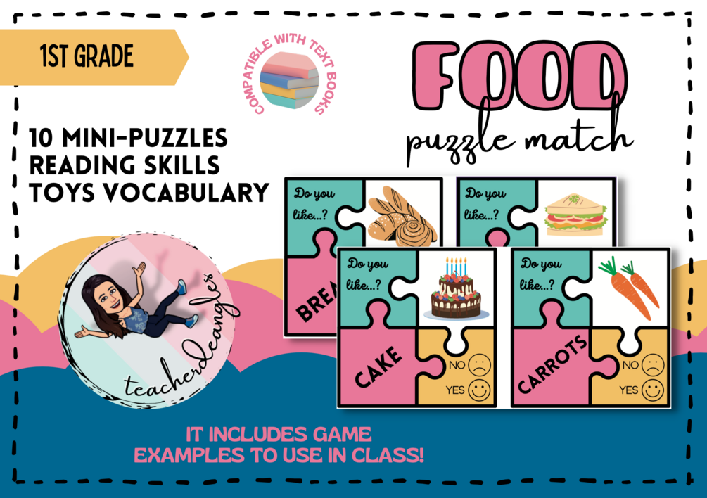 PUZZLE MATCH: FOOD VOCABULARY