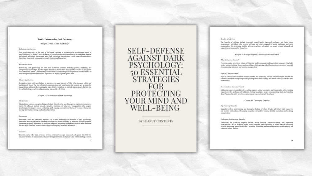 Self-Defense Against Dark Psychology: 50 Essential Strategies for ...