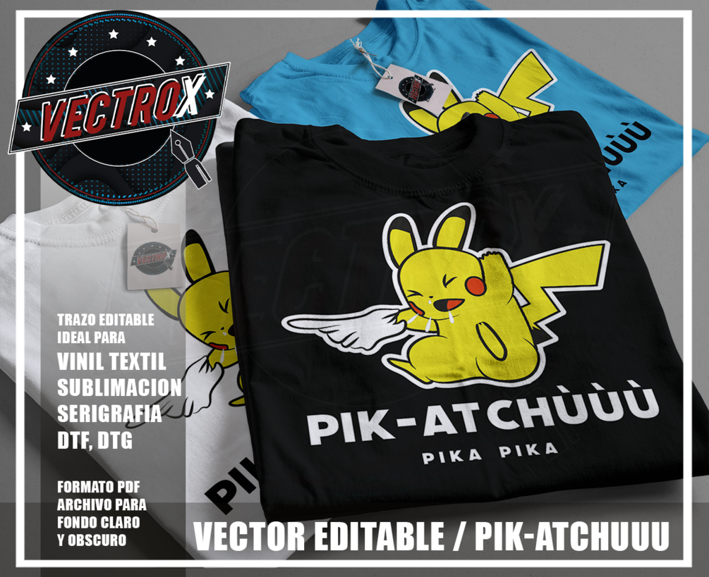 Vector Editable - Pik Achuuu