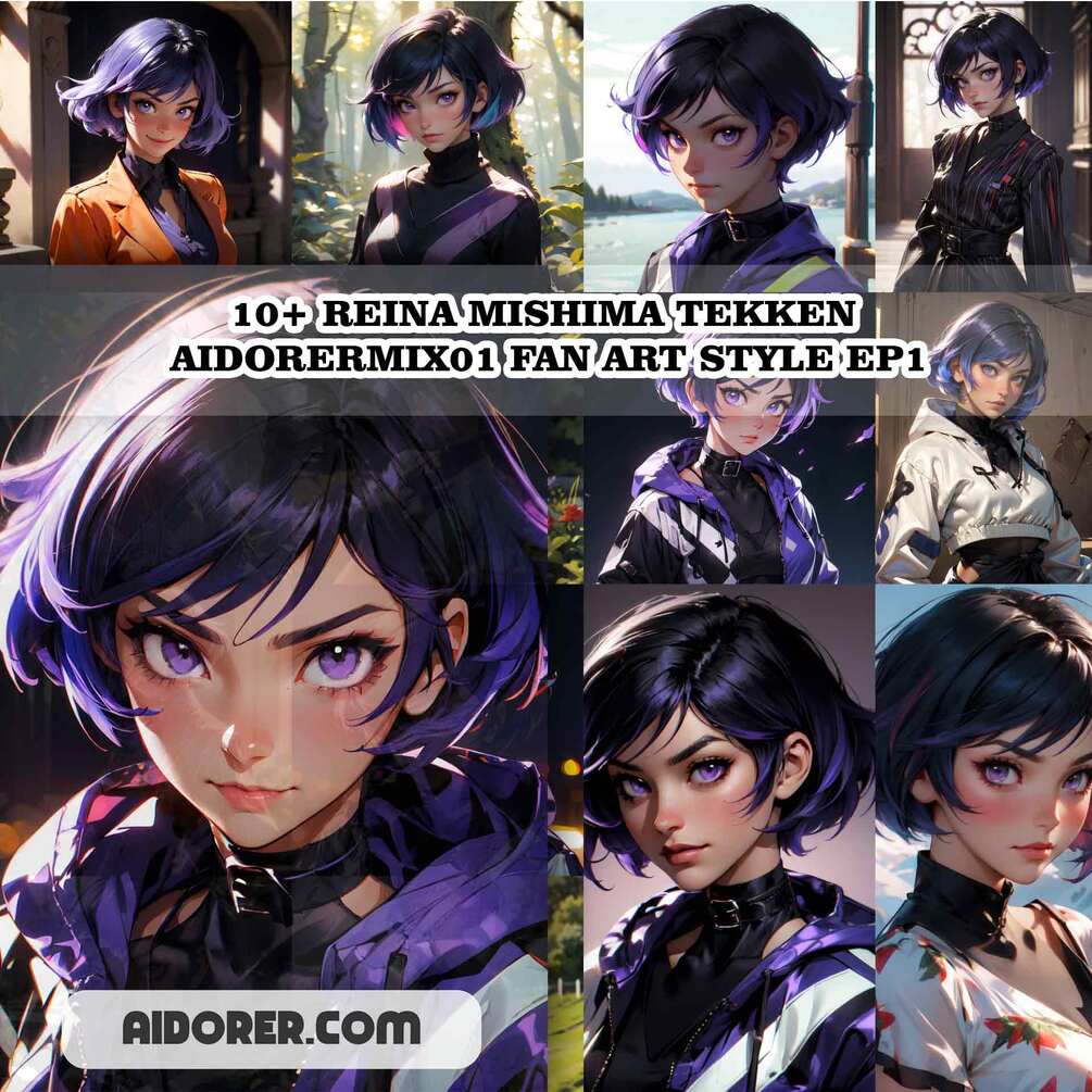 10+ REINA MISHIMA TEKKEN AIDORERMIX01 FAN ART STYLE EP1