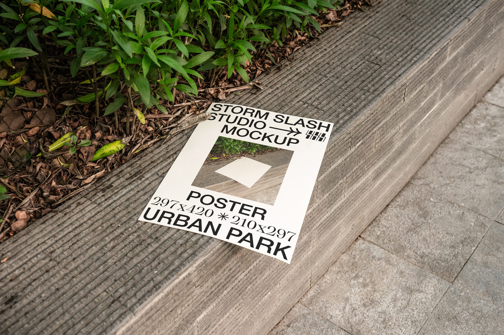 URBAN PARK POSTER MOCKUP - By Storm Slash Studio