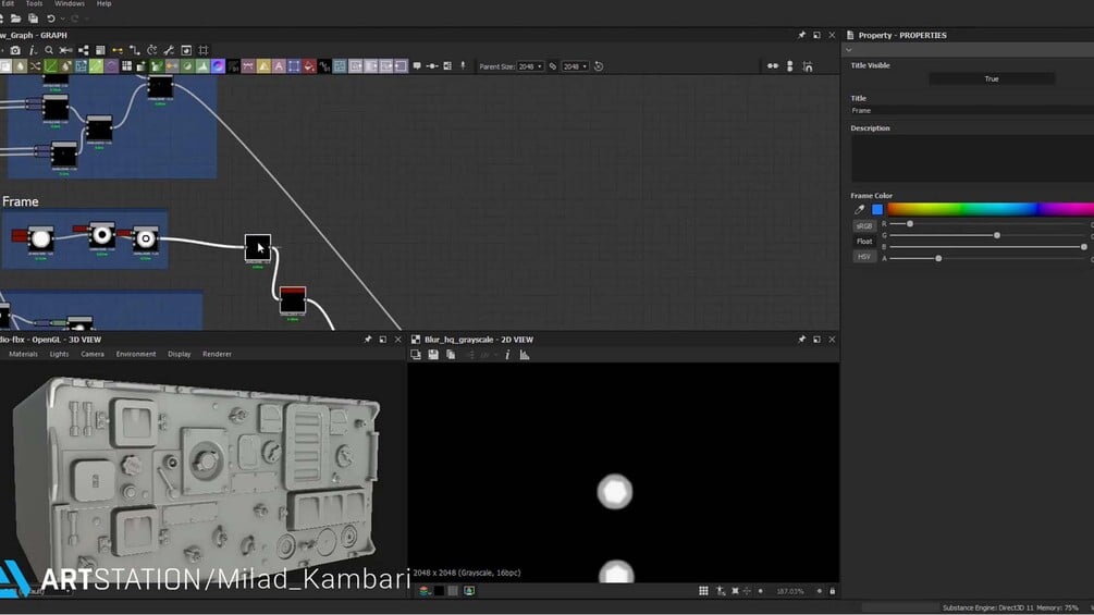 Military Radio In Substance Designer Tutorial