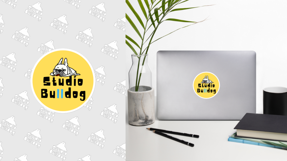 Studio Bulldog Logo Sticker -Black-