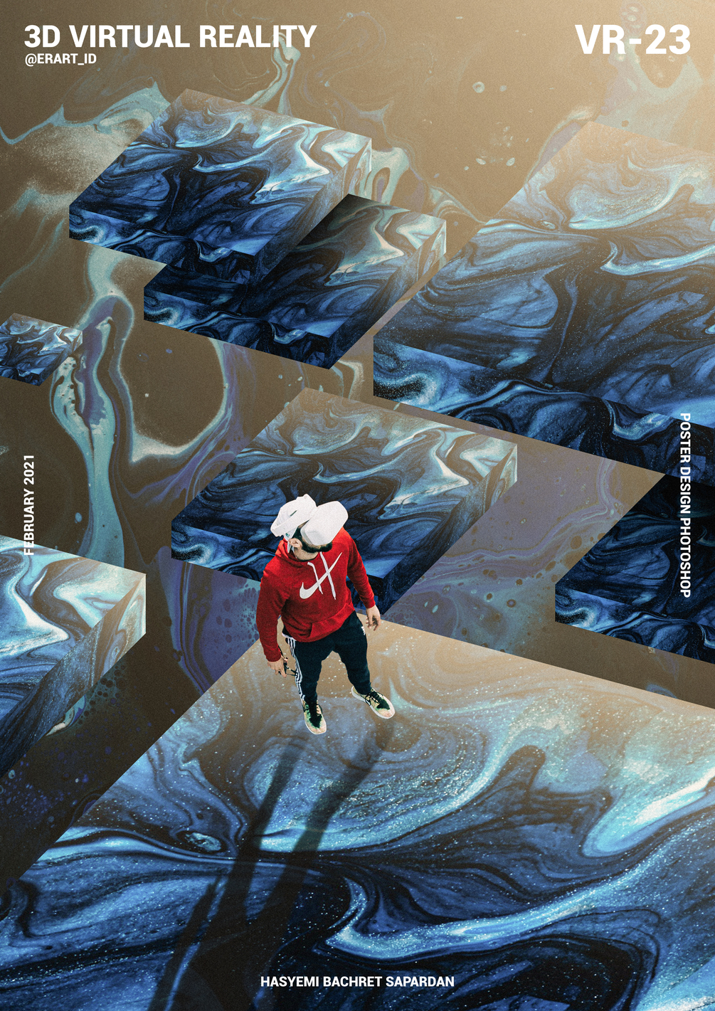 3D VIRTUAL REALITY POSTER PHOTOSHOP "2021
