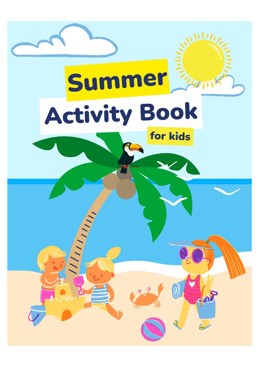 Summar Activity For Kids: Exciting Games, Puzzles, and Crafts to Keep ...