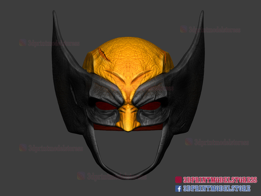 Wolverine Cosplay Helmet - Marvel Costume Halloween 3D Print Model