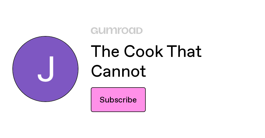 The Cook That Cannot