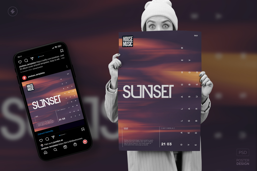 Sunset – Event Poster, Party Flyer Template