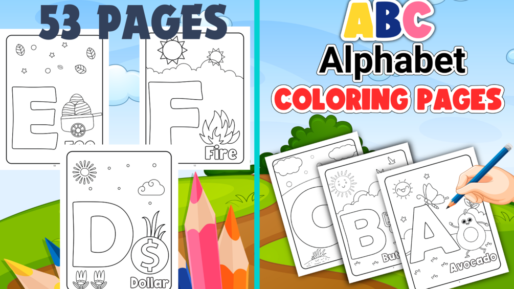 ABC Alphabet Coloring Pages for Kids