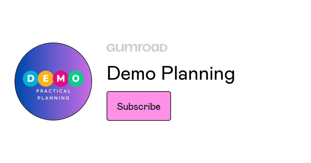 Demo Planning