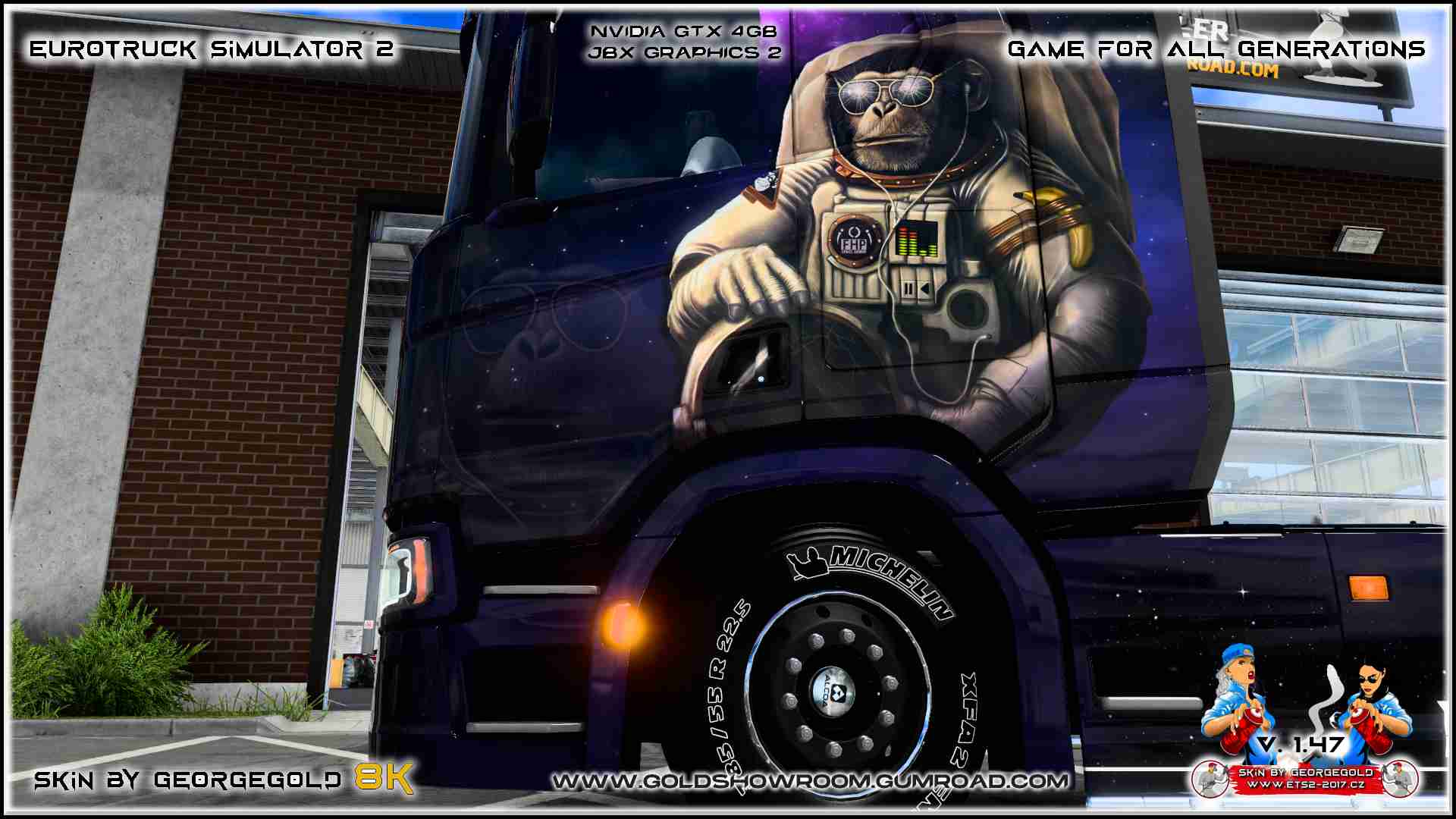 ETS 2 Skin Scania R NG Monkey Transport