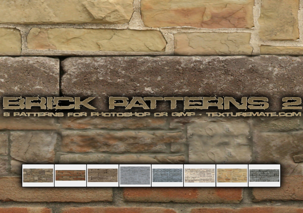 Photoshop brick patterns filled texture Material