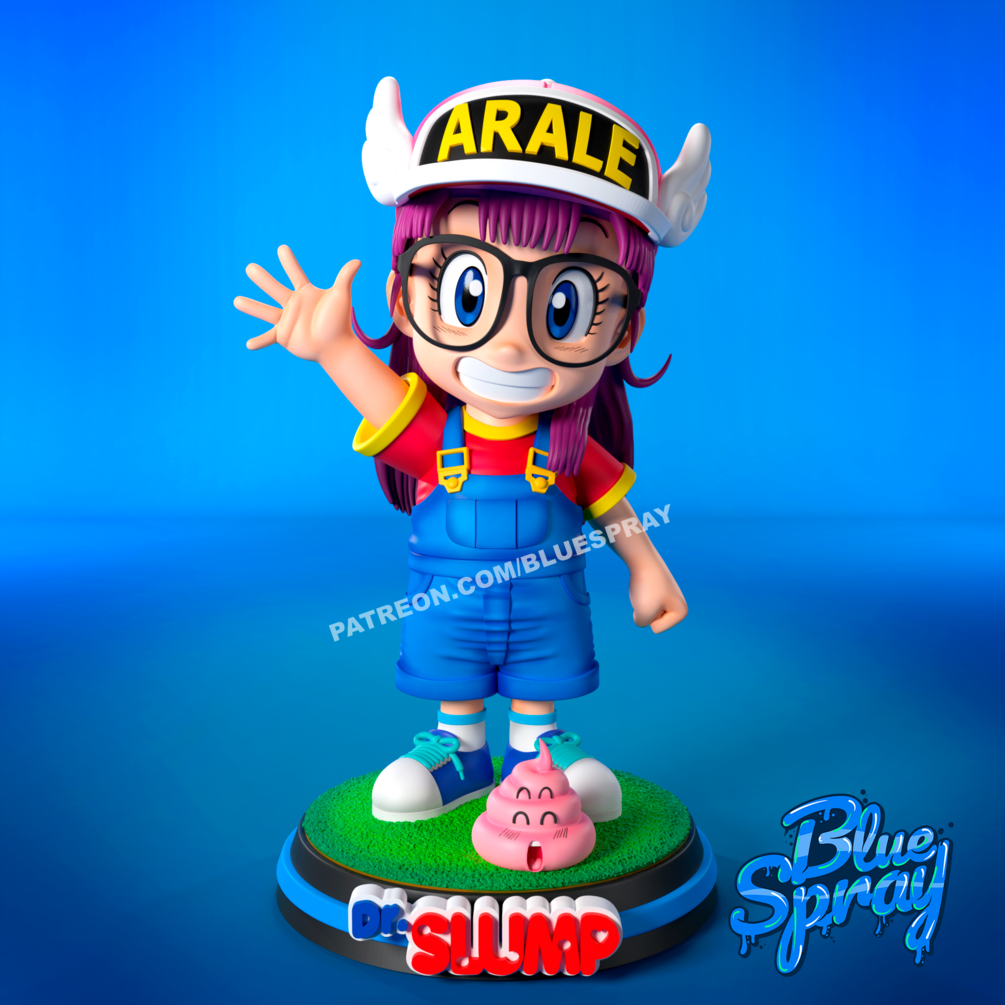Arale Norimaki Sculpture (Dr Slump) - BlueSpray3D Models
