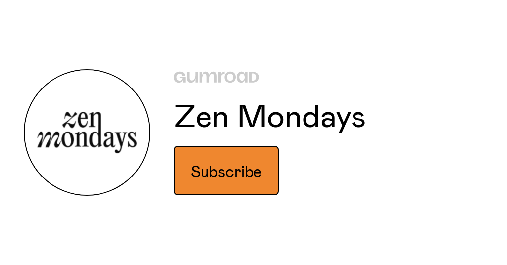 Zen Mondays