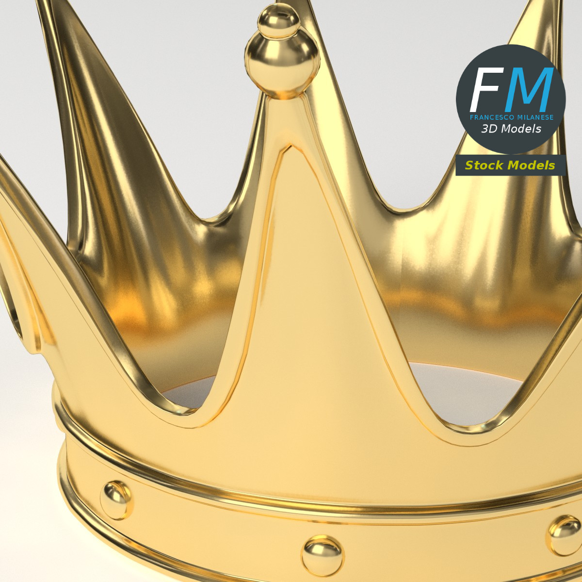 3D MODEL - Gold crown 2