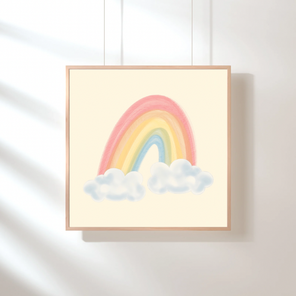 Pastel Rainbow Wall Art | Printable Wall Art for Kids Room, Nursery ...