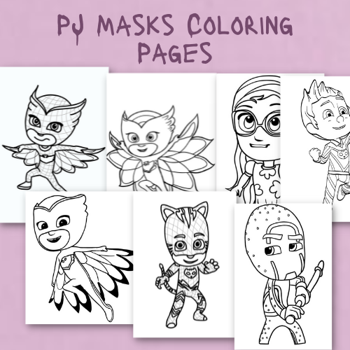 Pj mask coloring pages