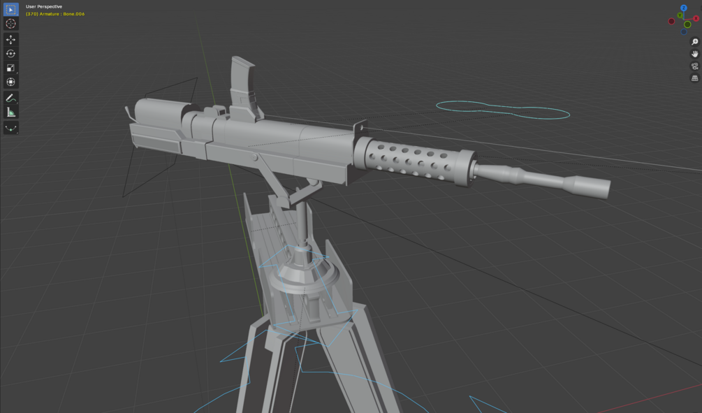 Lethal company turret (Game ready)