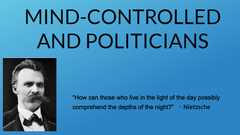 MIND-CONTROLLED AND POLITICIANS