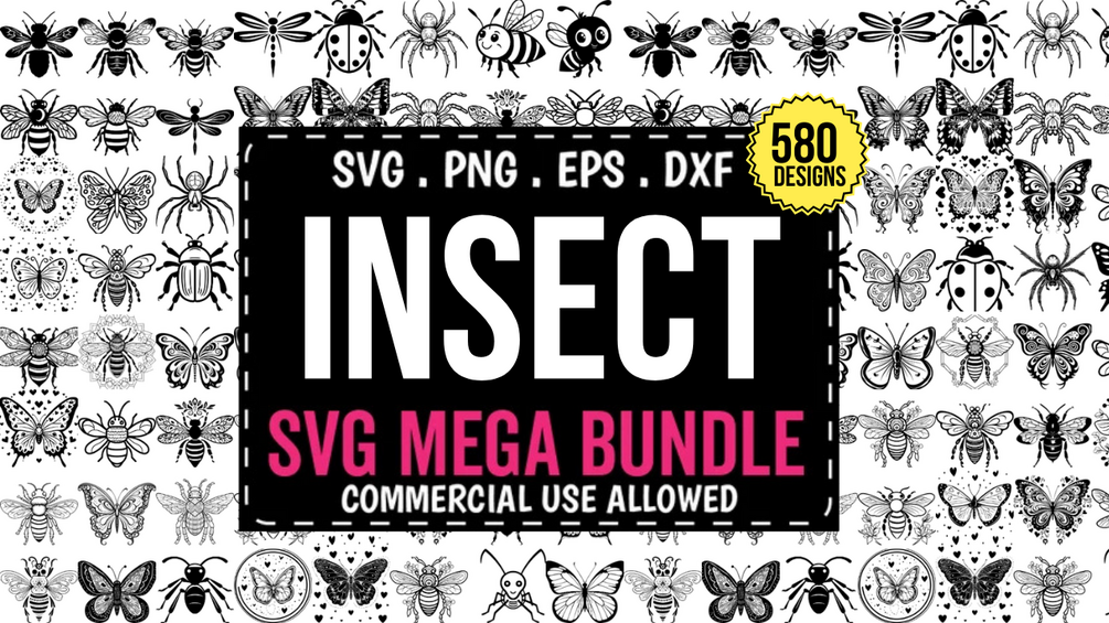 540+ Insect SVG Bundle Cricut Cut Files