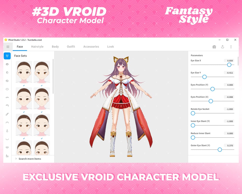 Virtual Persona Masterpiece: Customized Vroid 3D Avatar - Trumbella 3D ...