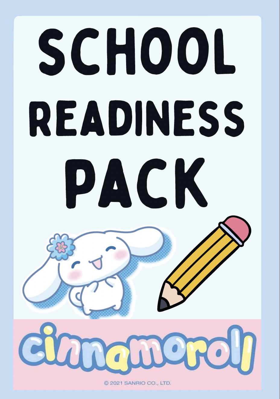 Cinnamoroll Readiness Preschool Worksheet Bundle