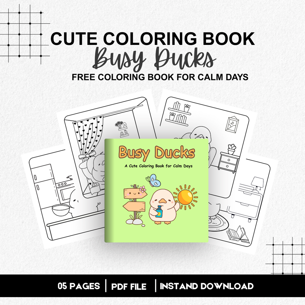 [FREE] Coloring Book: Busy Ducks