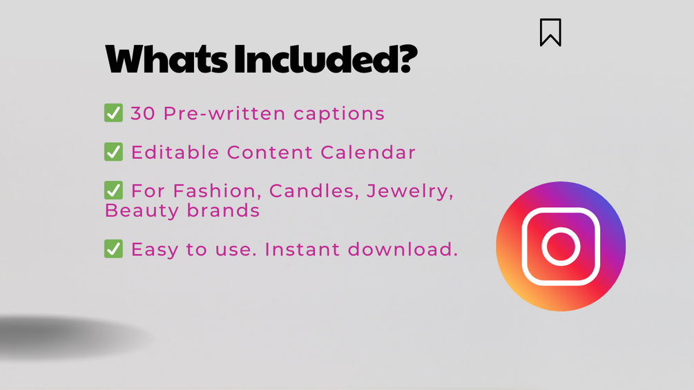 30-Day Instagram Captions for Product-Based Businesses