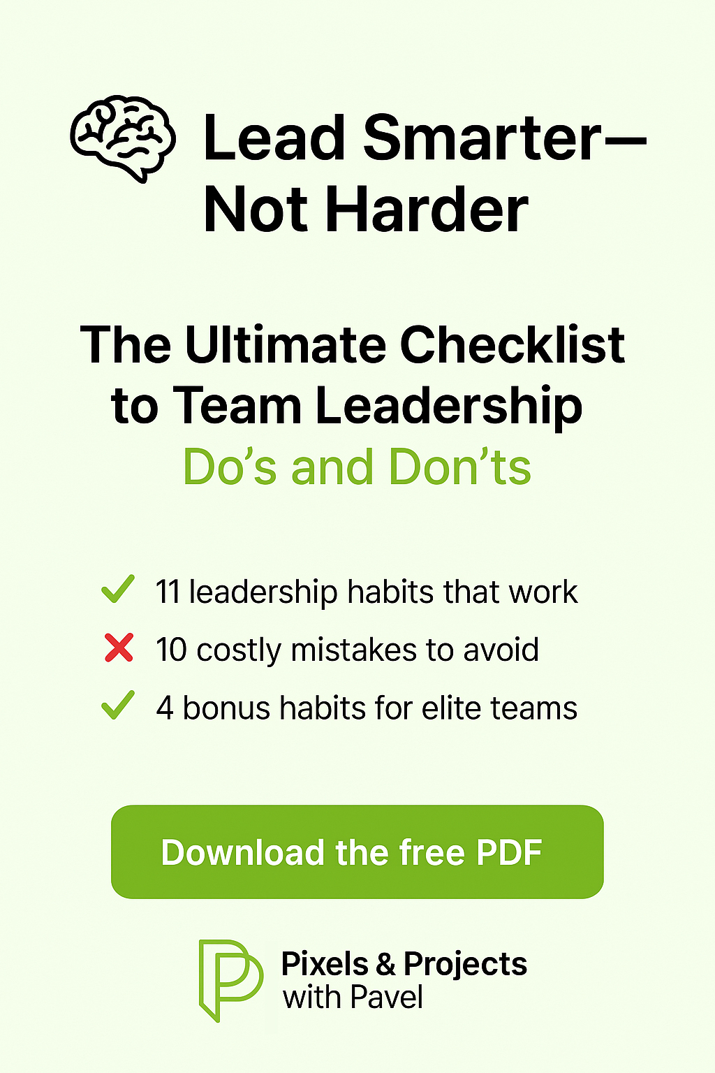 🚀 The Ultimate Team Leadership Checklist