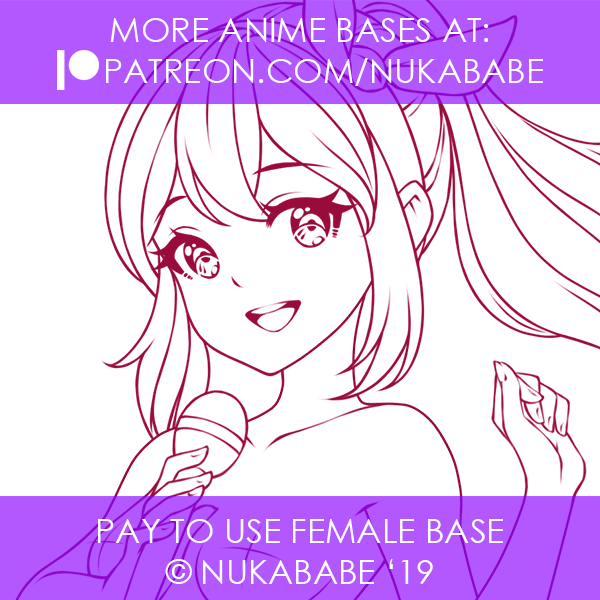 P2U Anime Female Base: Head to Knees [from Anime Base Set #41]