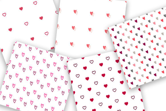 Heart Seamless Pattern Digital Papers