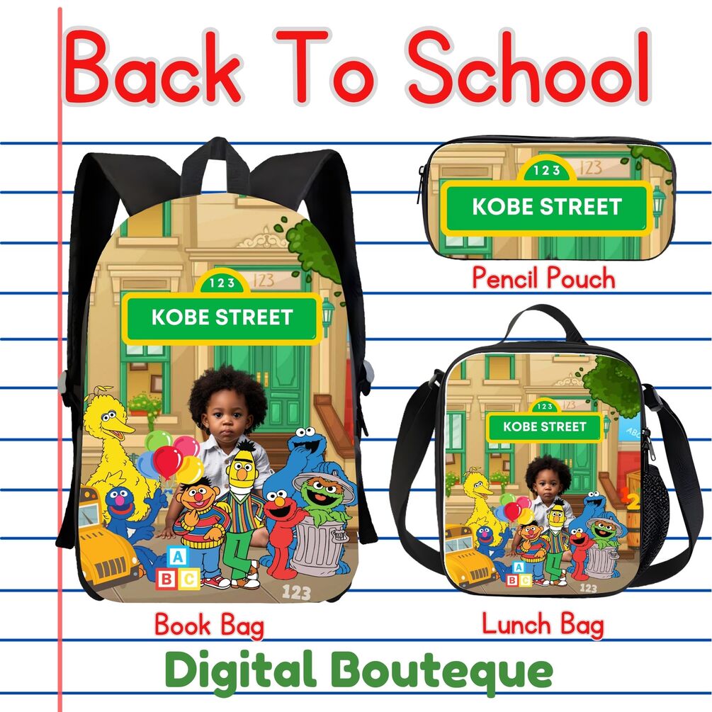 Personalized Sesame Street Design Back to School Customizable Canva ...
