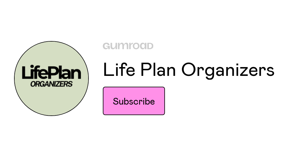 Life Plan Organizers