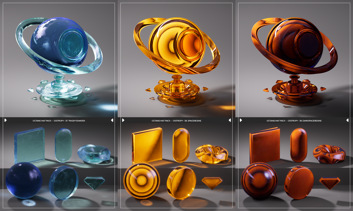 Octane Material Pack for Cinema4D - Distropy - 42 MAT