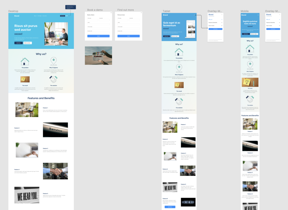 Figma Chakra UI landing page