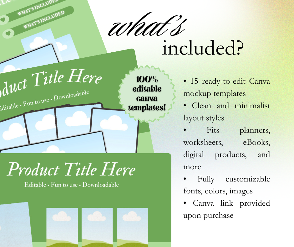 15 Ready-to-Edit Mockup Canva Templates
